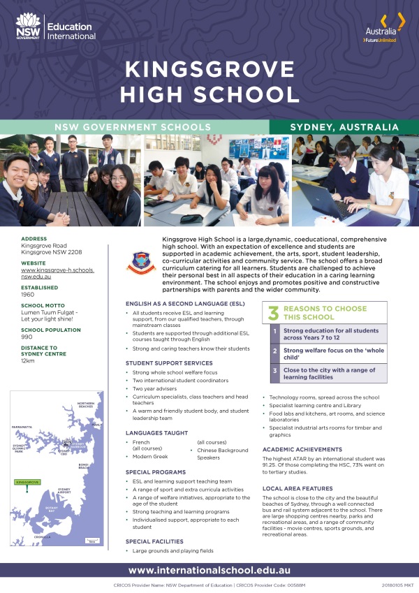 Kingsgrove High School | NSW DE International Education